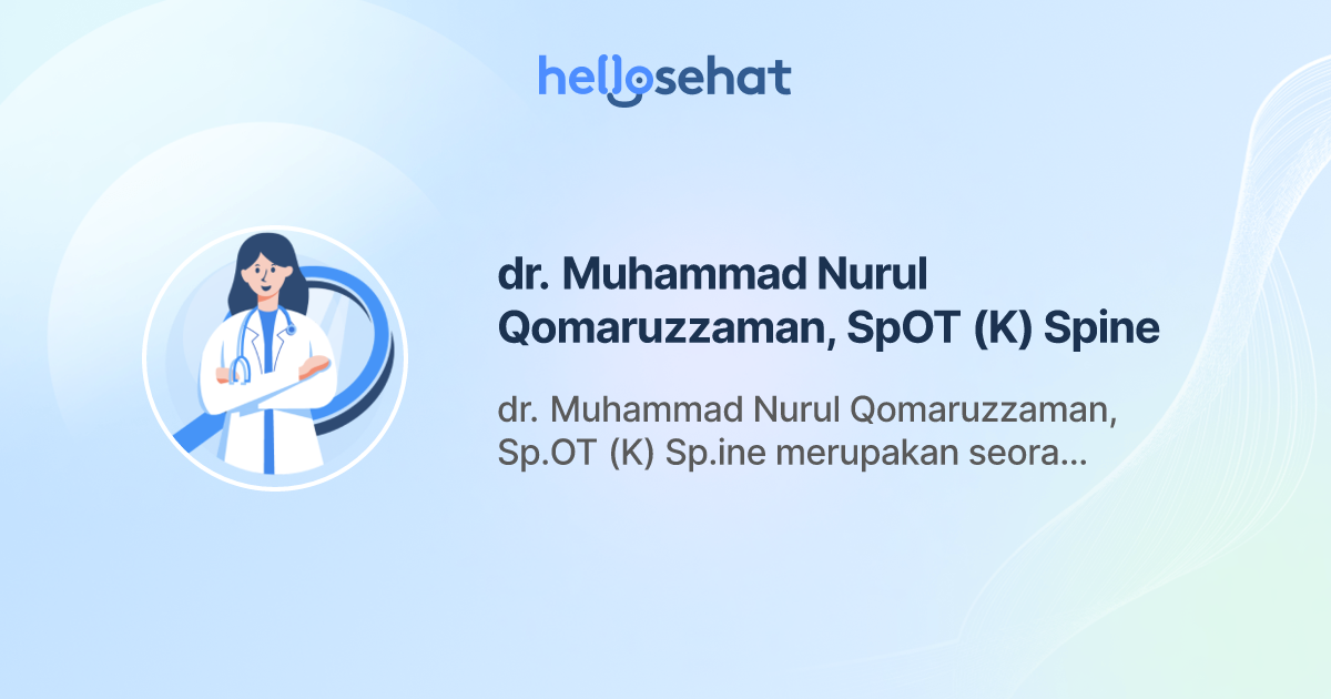 dr. Muhammad Nurul Qomaruzzaman, SpOT (K) Spine