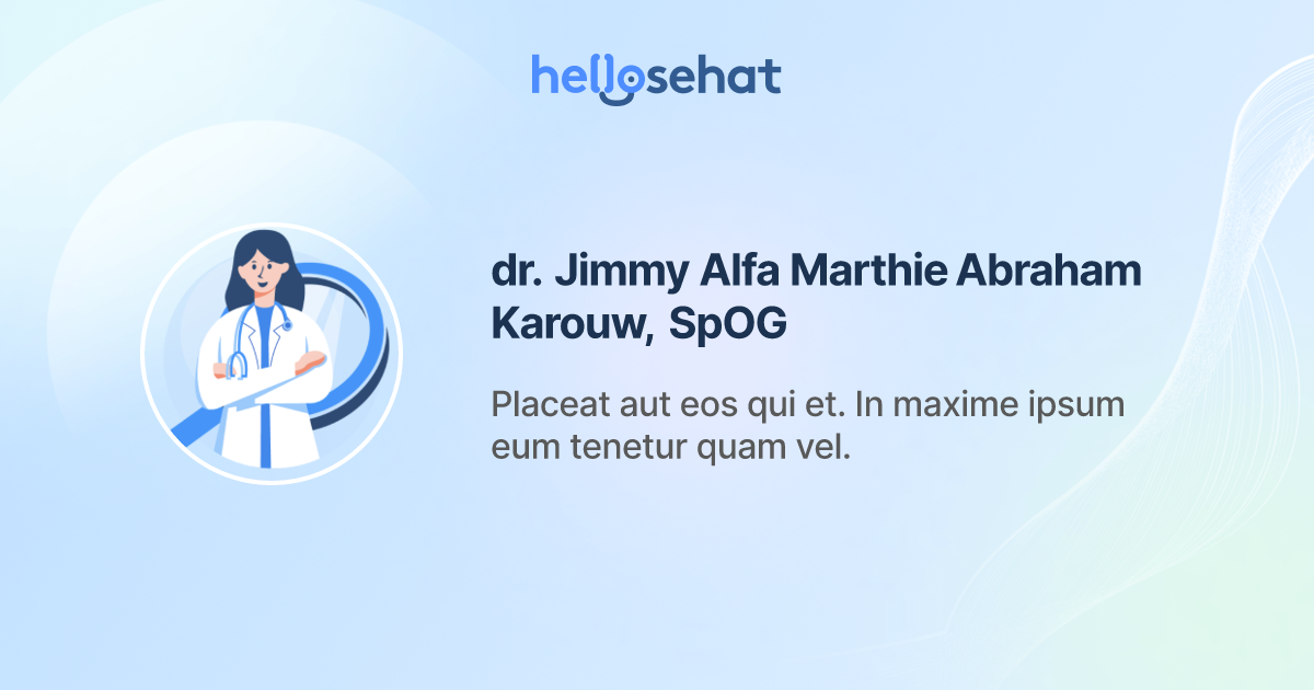 dr. Jimmy Alfa Marthie Abraham Karouw, SpOG