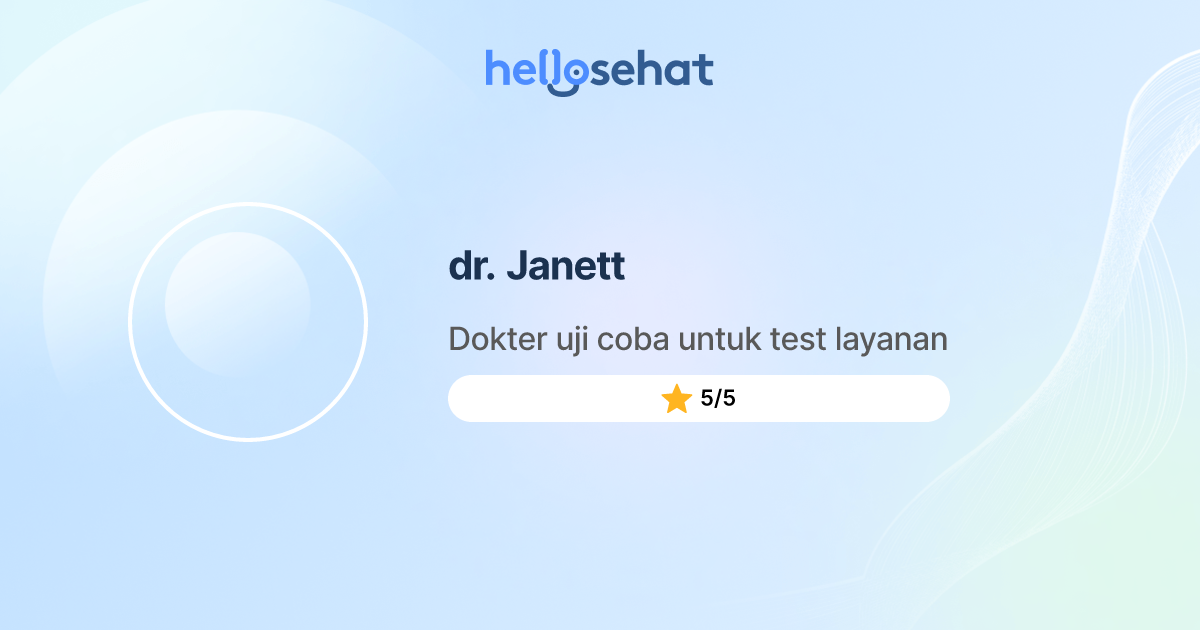 dr. Janett, Dokter Umum - Buat Booking Online