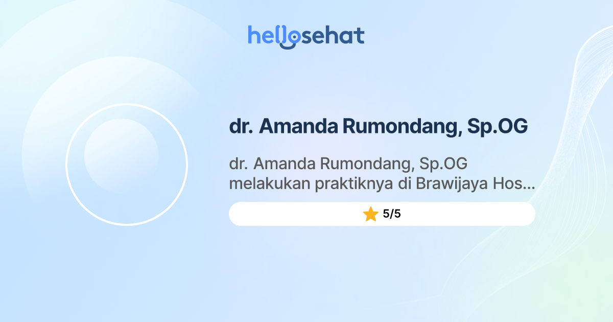 dr. Amanda Rumondang, Sp.OG, Kebidanan dan Kandungan - Buat Booking Online - HelloSehat