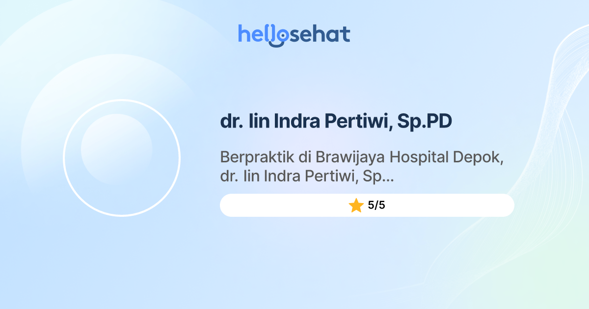 dr. Iin Indra Pertiwi, Sp.PD, Penyakit Dalam / Internist - Buat Booking Online - HelloSehat