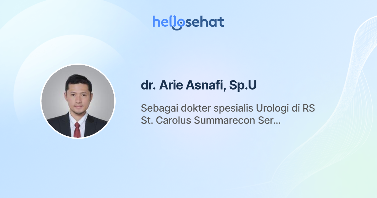 dr. Arie Asnafi, Sp.U, Neurologi - Buat Booking Online - HelloSehat