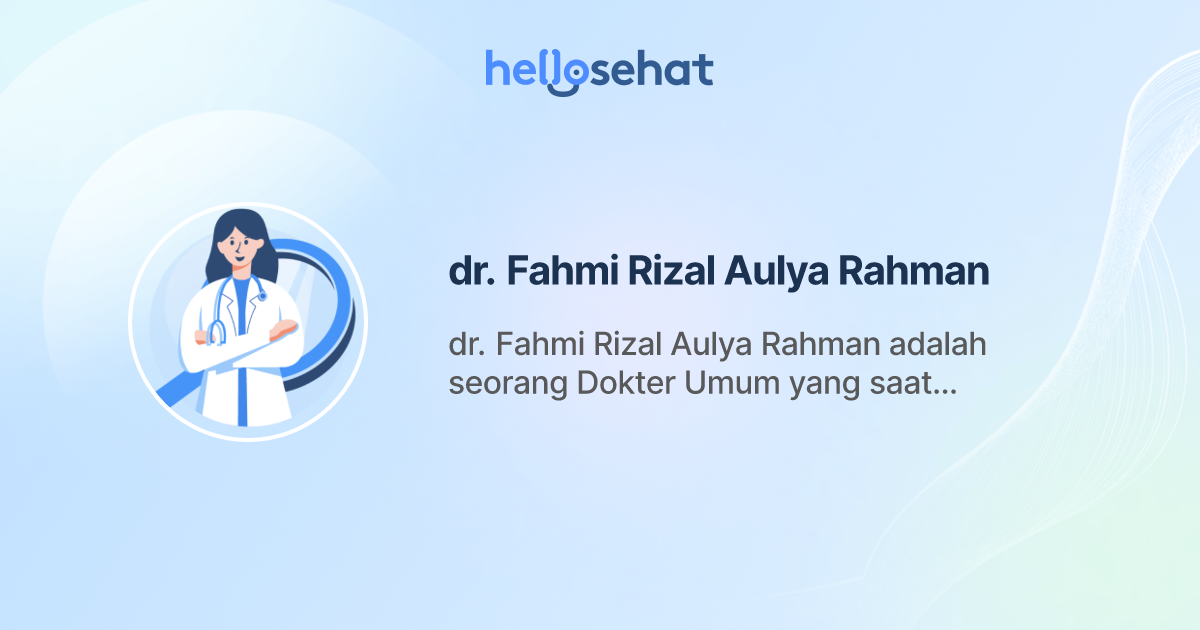 dr. Fahmi Rizal Aulya Rahman