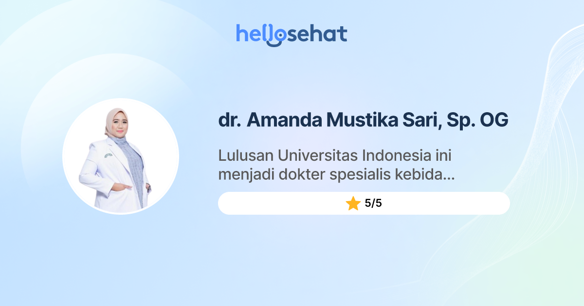 dr. Amanda Mustika Sari, Sp. OG, Kebidanan dan Kandungan - Buat Booking ...