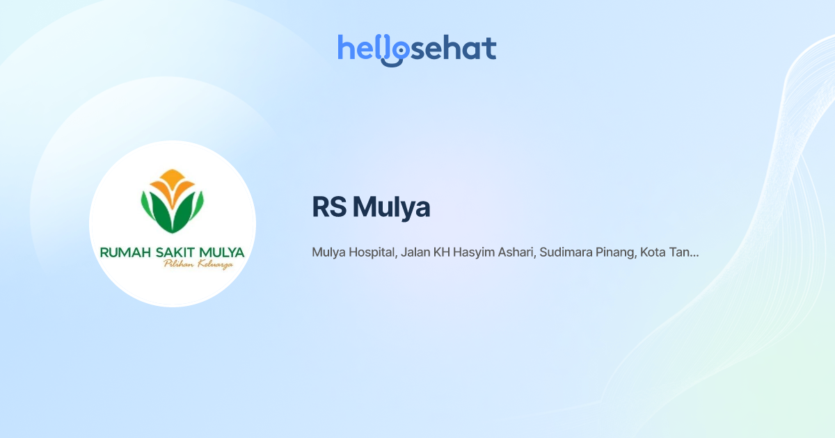 RS Mulya - Buat Booking Online - HelloSehat
