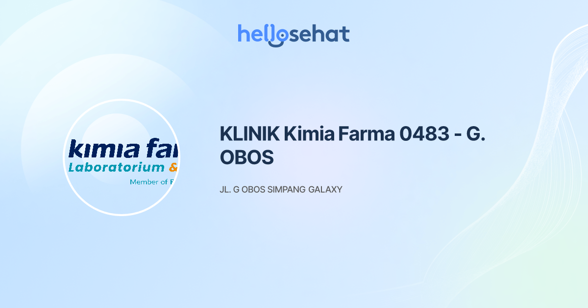 KLINIK Kimia Farma 0483 - G. OBOS