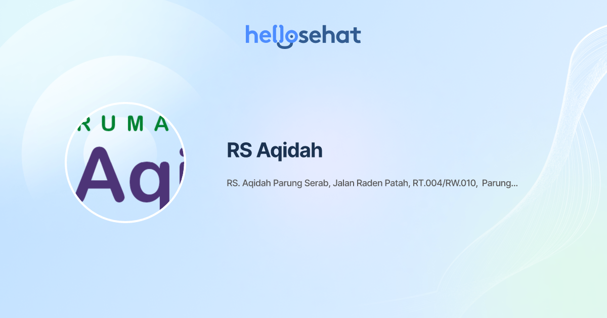 RS Aqidah - Buat Booking Online - HelloSehat