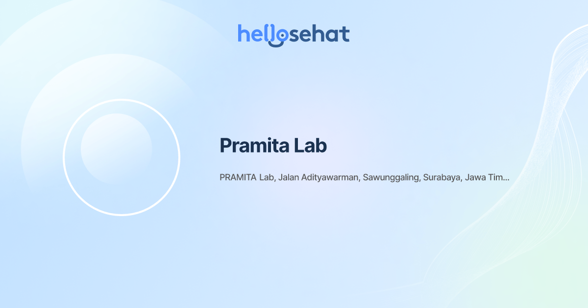 Pramita Lab - Buat Booking Online - HelloSehat