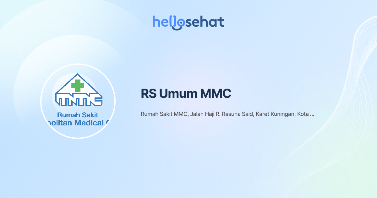 RS Umum MMC - Buat Booking Online - HelloSehat