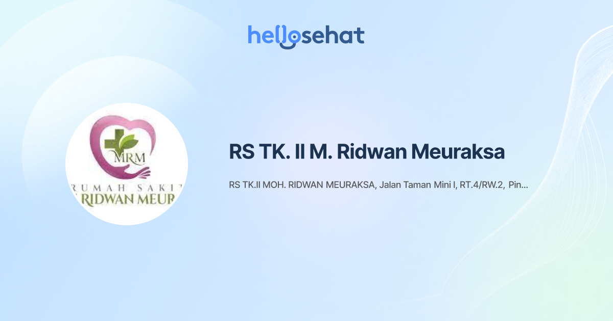 RS TK. II M. Ridwan Meuraksa - Buat Booking Online