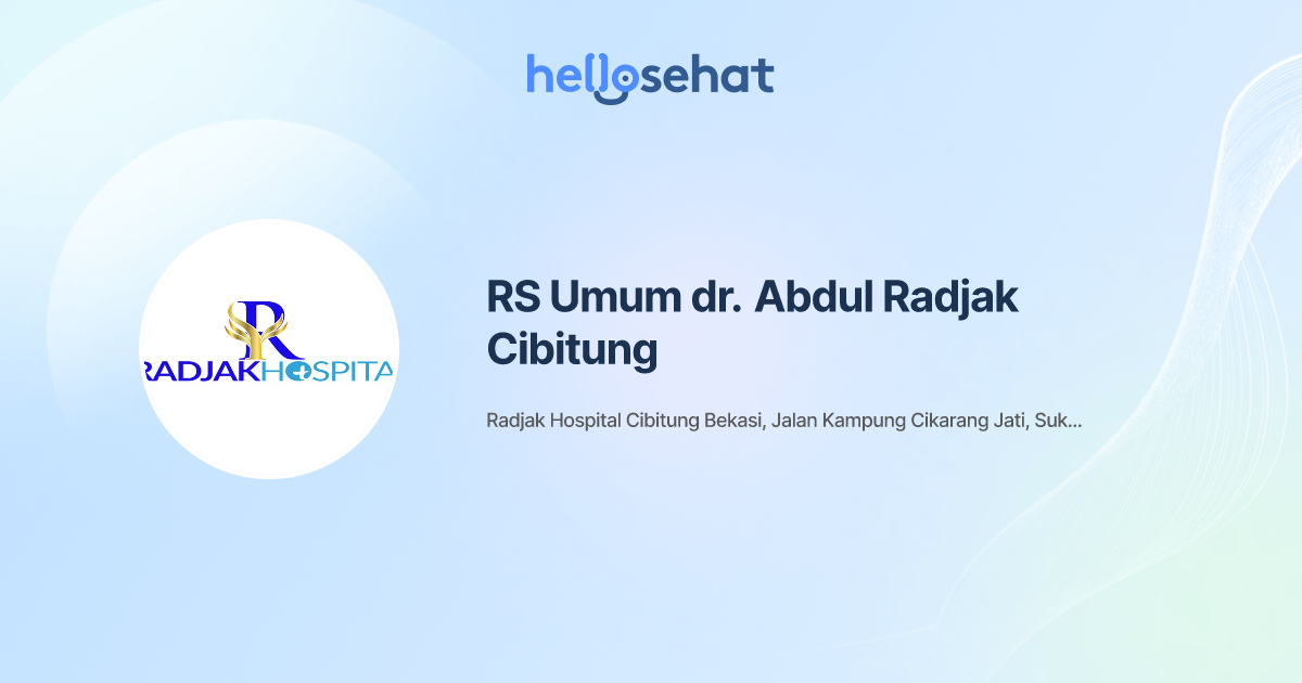 RS Umum dr. Abdul Radjak Cibitung