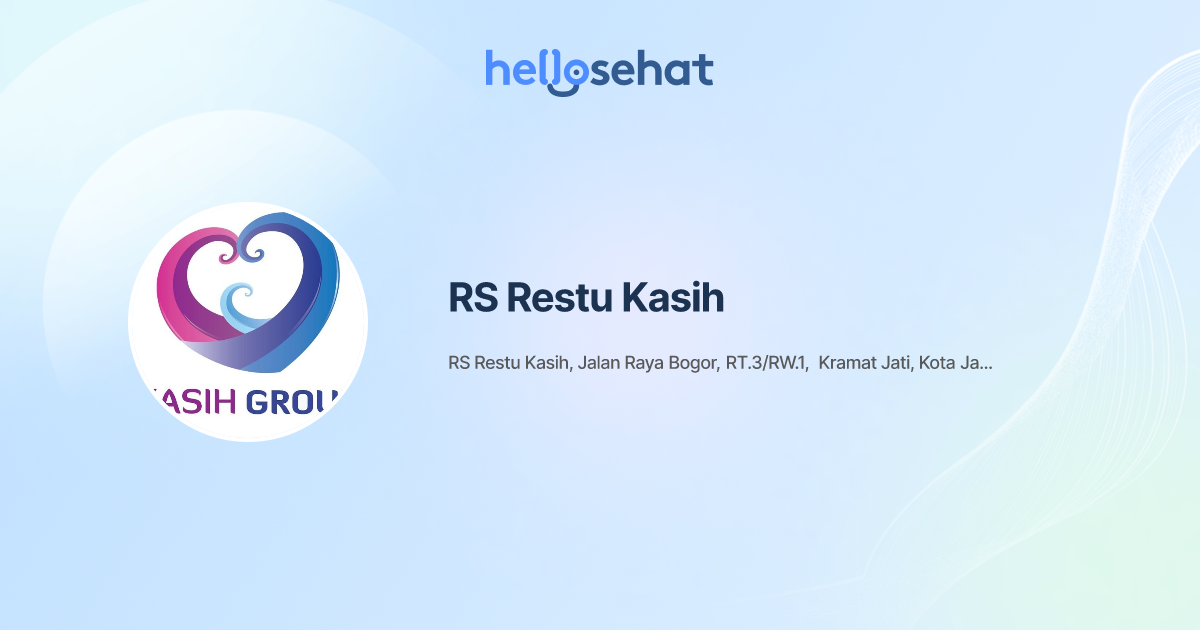 RS Restu Kasih - Buat Booking Online - HelloSehat