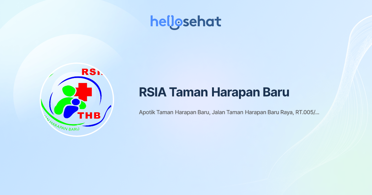 RSIA Taman Harapan Baru - Buat Booking Online - HelloSehat