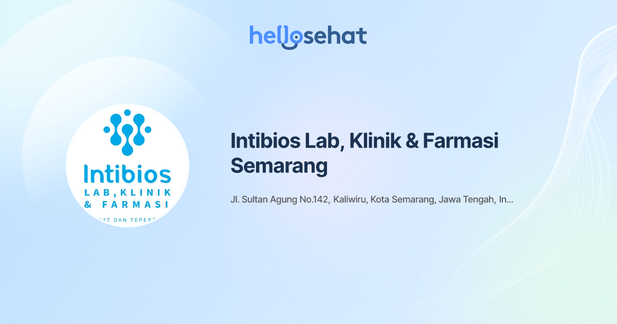 Intibios Lab, Klinik & Farmasi Semarang