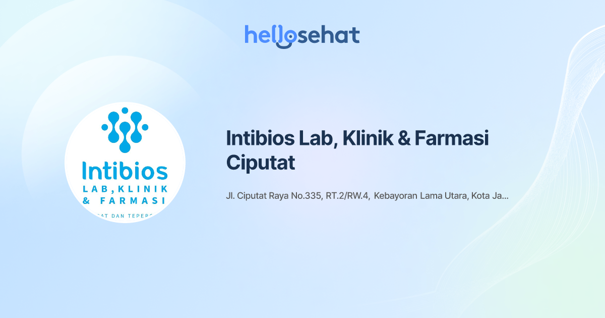 Intibios Lab, Klinik & Farmasi Ciputat