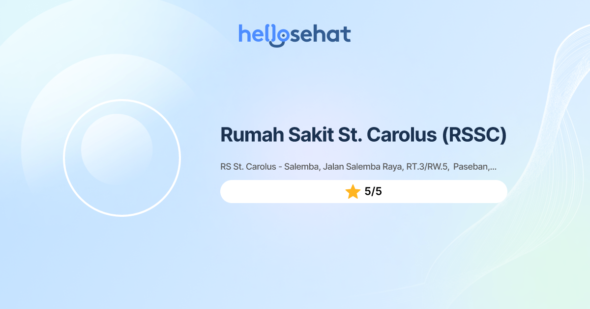 Rumah Sakit St. Carolus (RSSC)