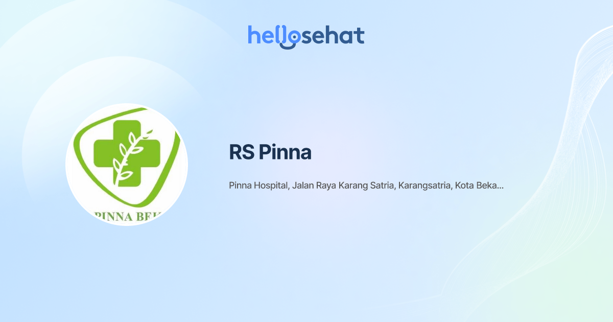 RS Pinna - Buat Booking Online - HelloSehat