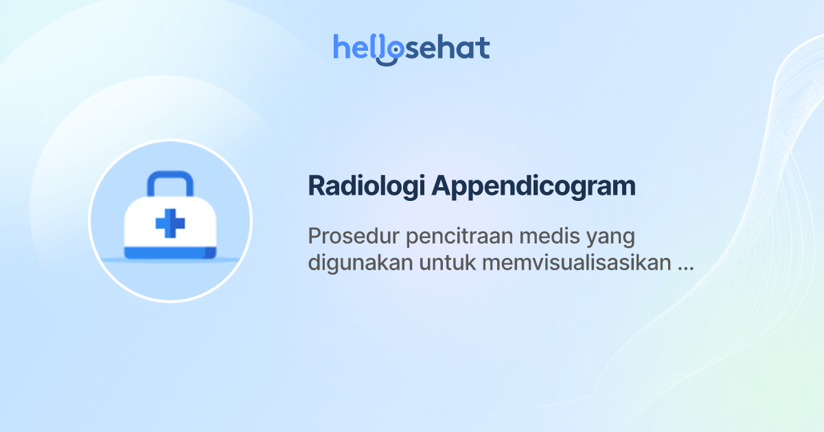 Radiologi Appendicogram
