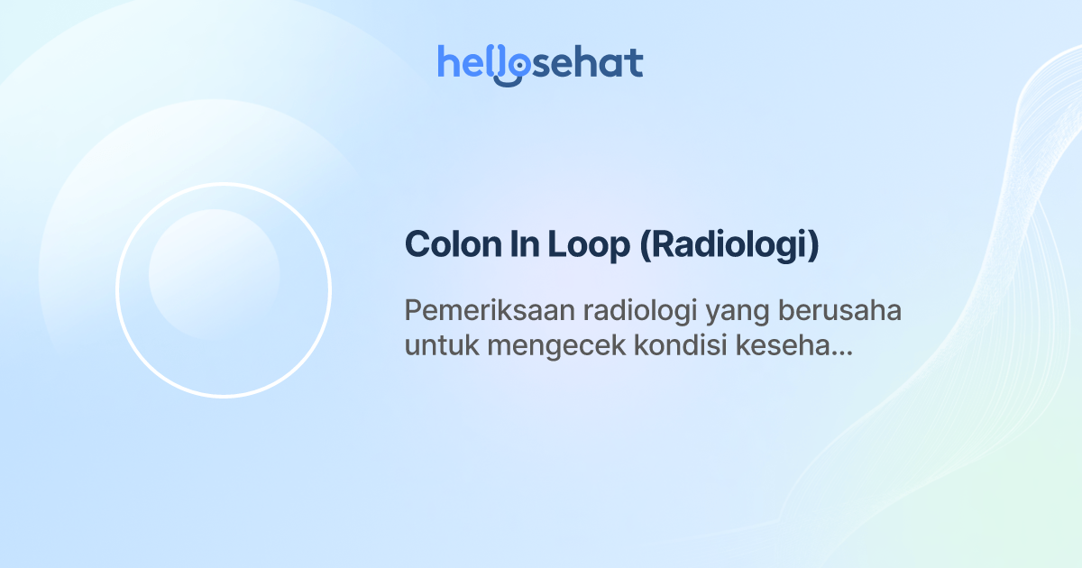 Colon In Loop (Radiologi)