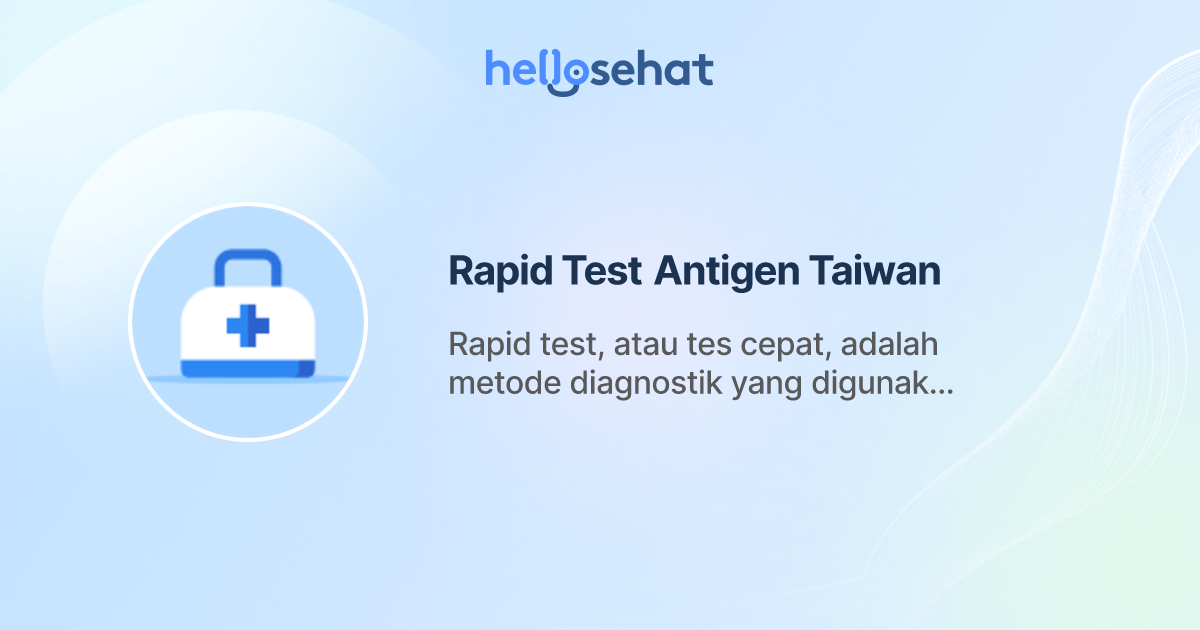 Rapid Test Antigen Taiwan