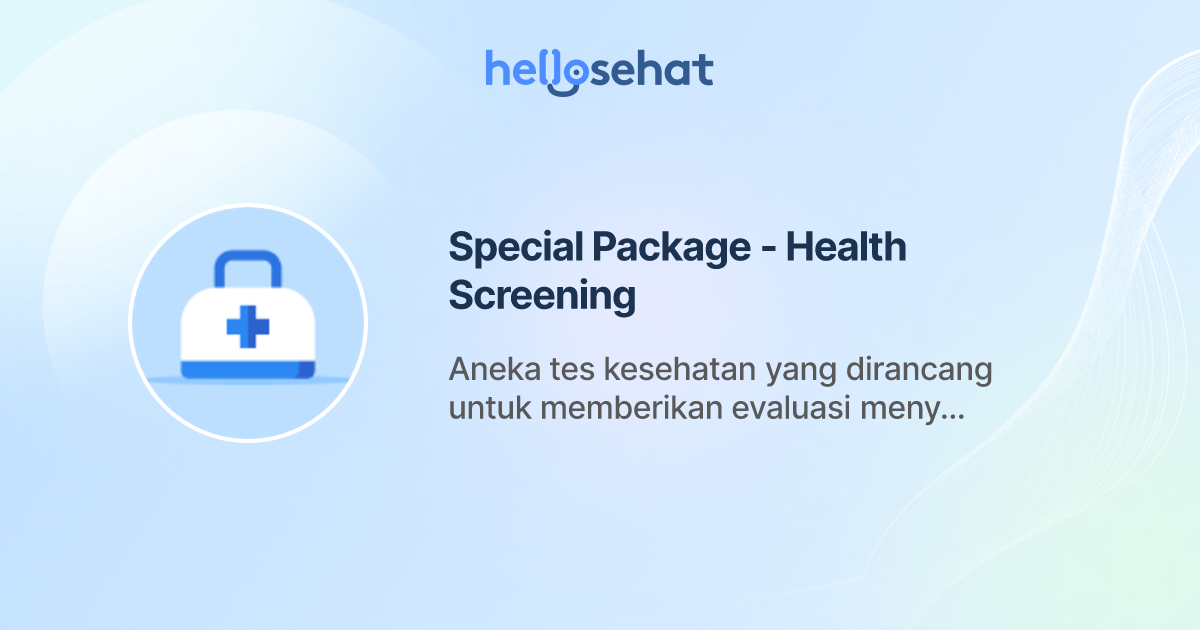Special Package - Health Screening