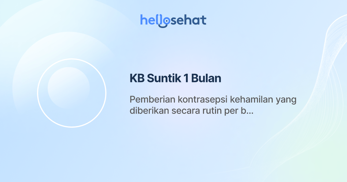 KB Suntik 1 Bulan