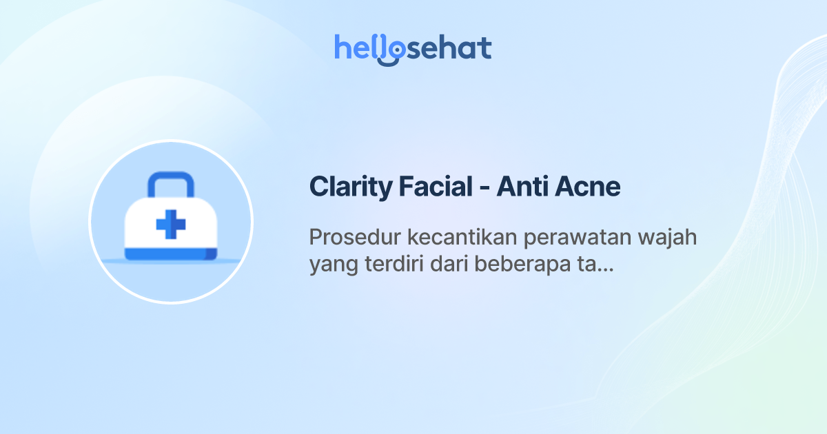Clarity Facial - Anti Acne