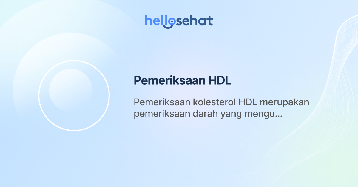 Pemeriksaan HDL