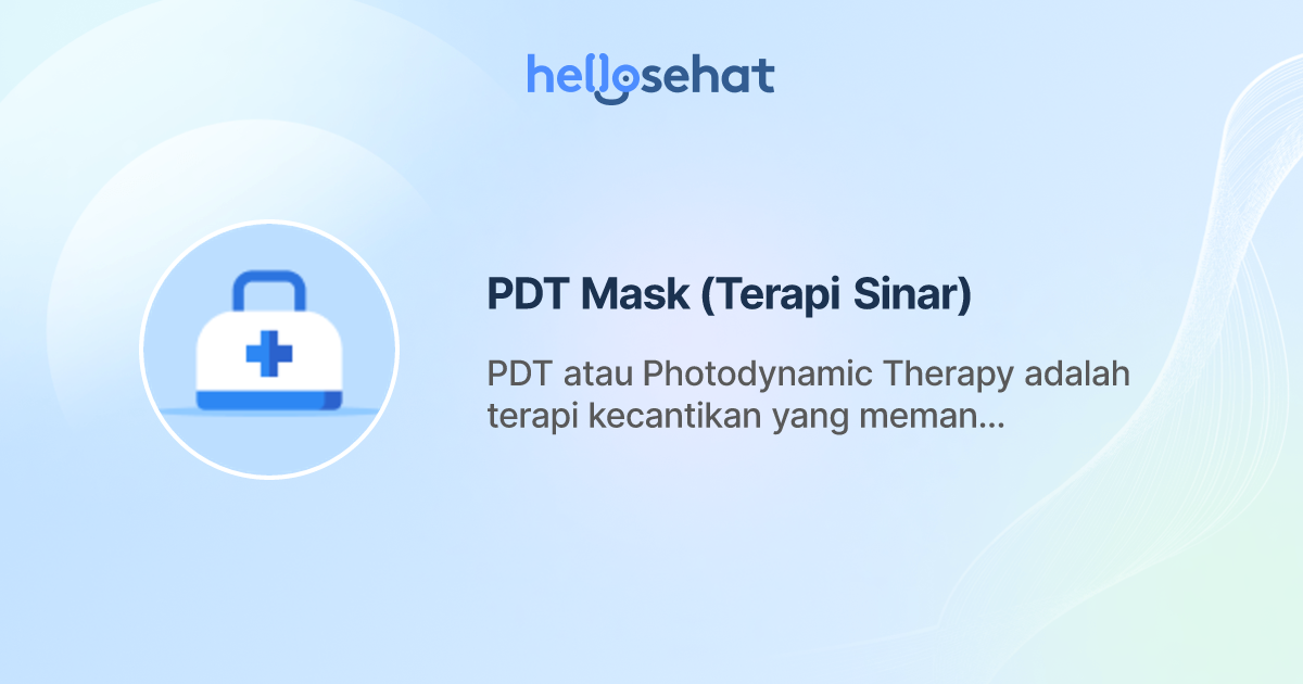 PDT Mask (Terapi Sinar)